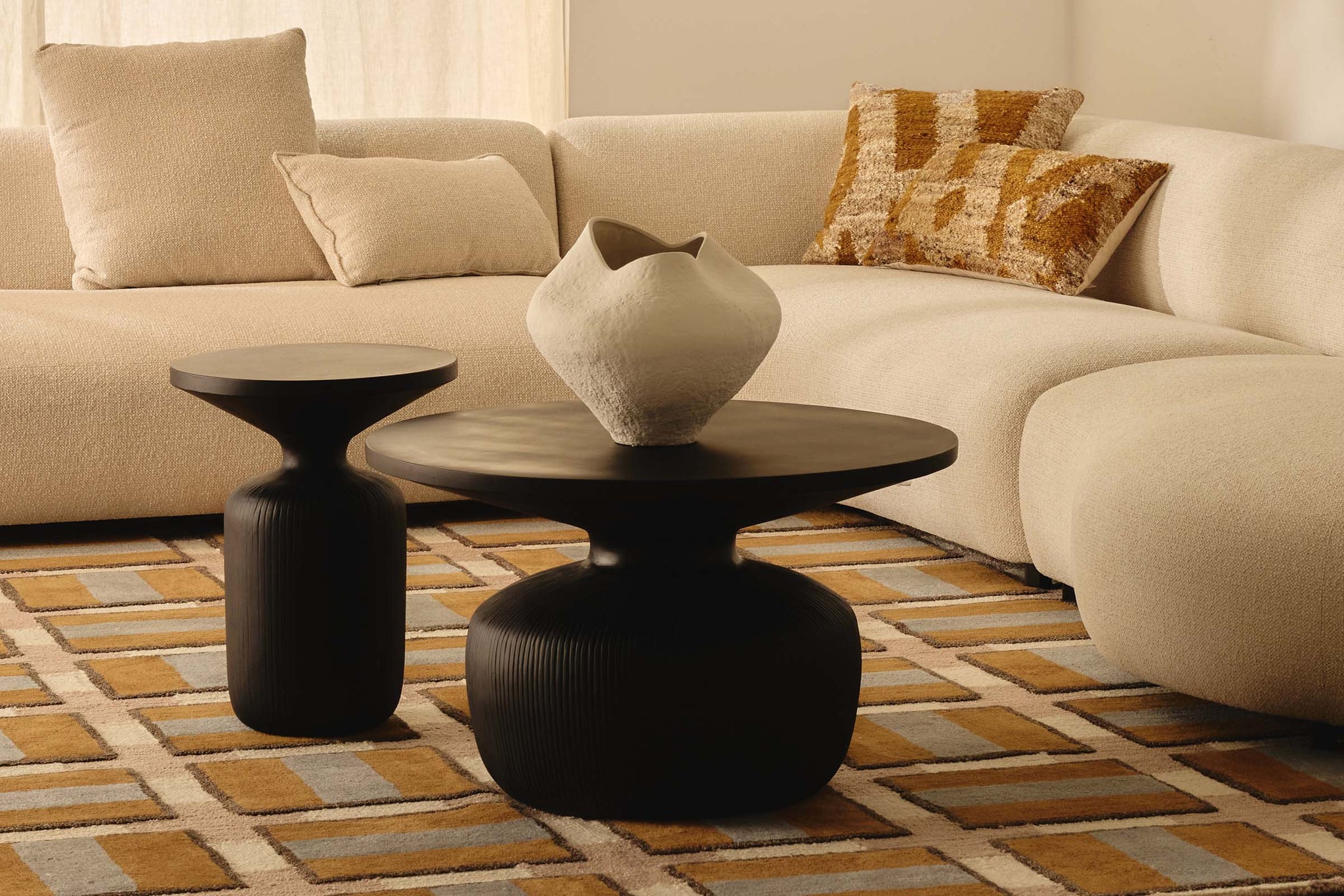 Round Side Tables in Wood, Metal & Concrete | Horgans