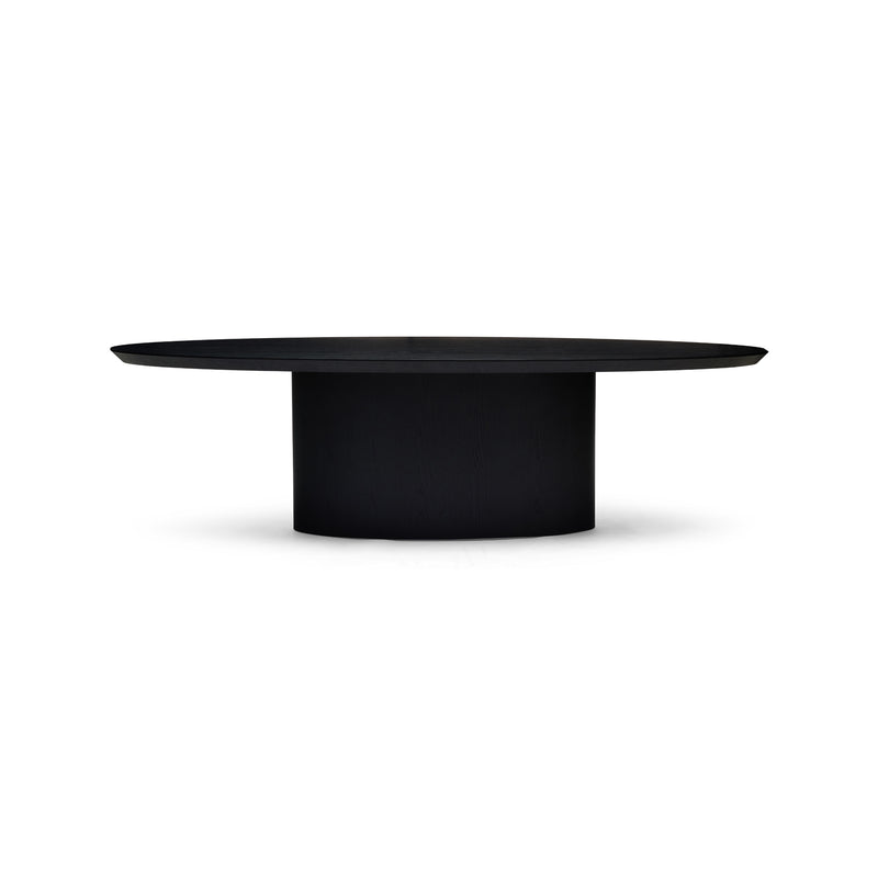 Pippa Oval Dining Table Black Medium