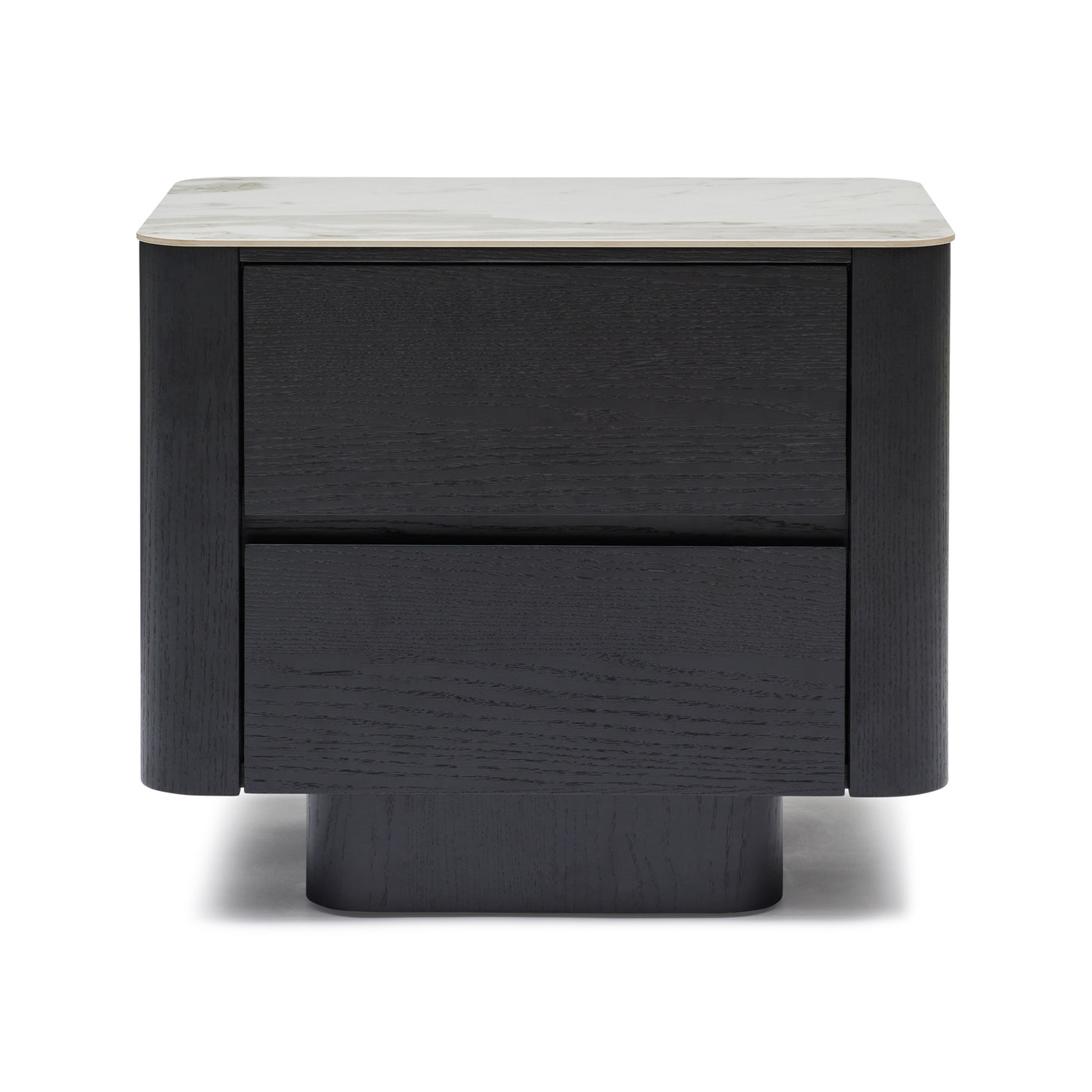 Clio Bedside Black White Marble Ceramic